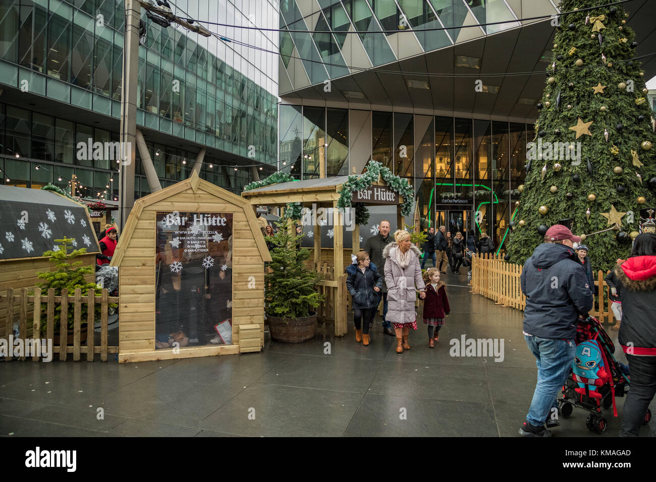Shoppers And Revellers At Manchester Christmas Markets Around The City ...