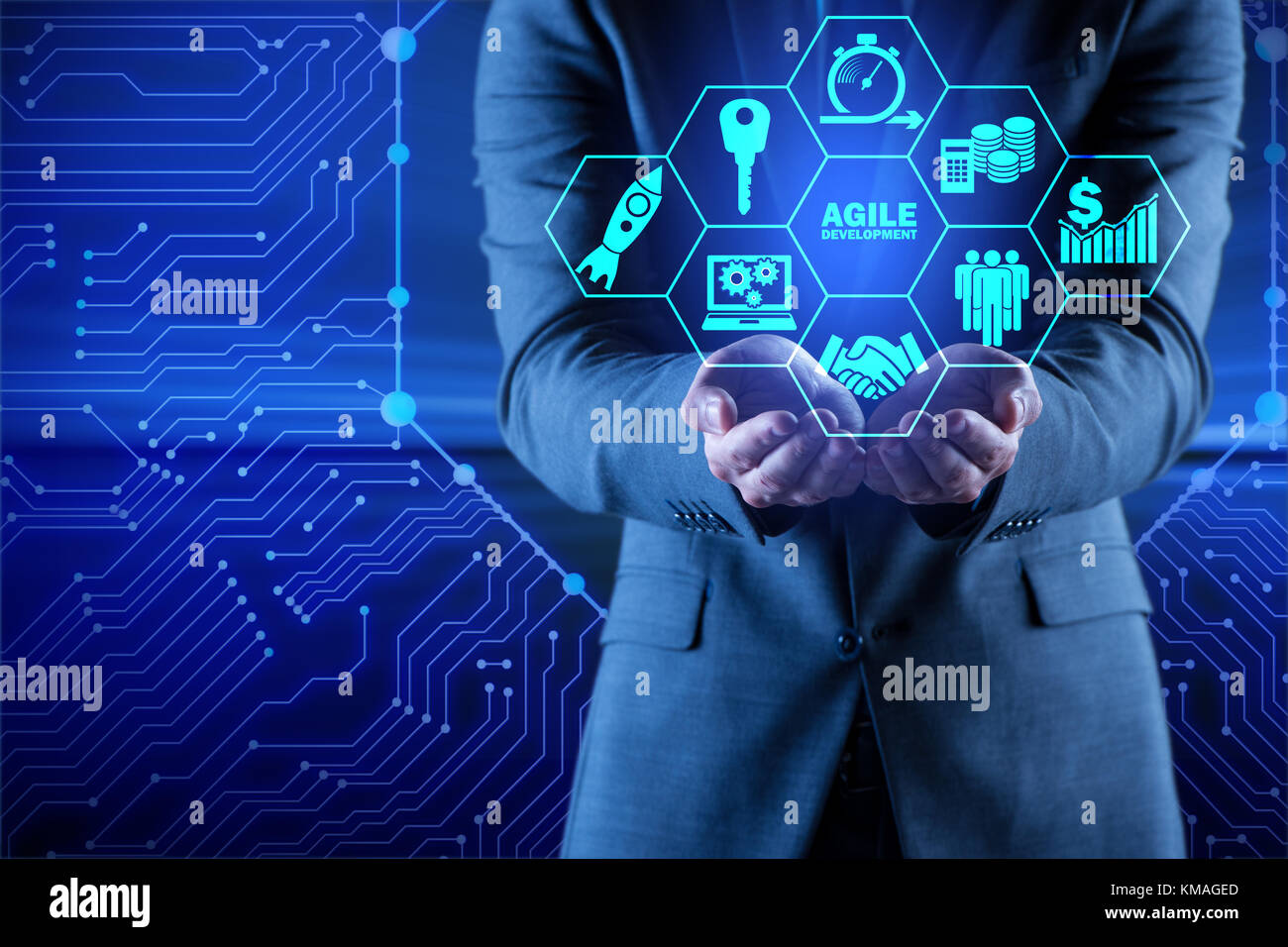 Concept of agile software development Stock Photo - Alamy