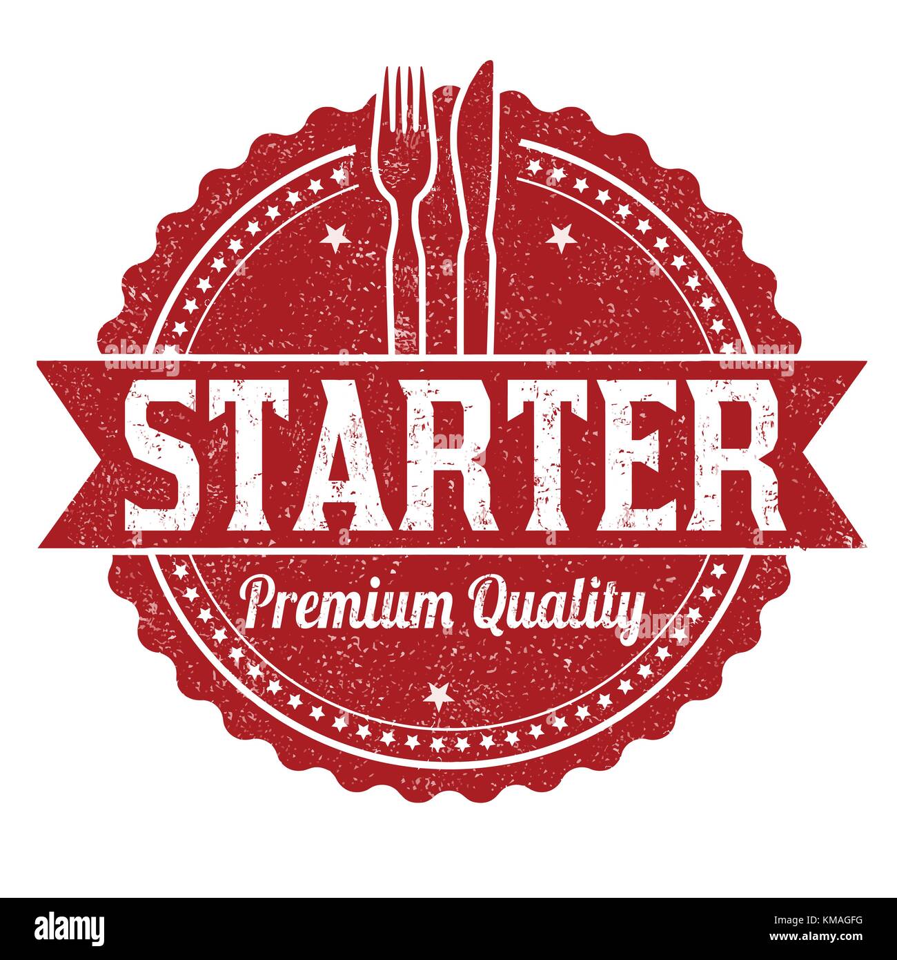 Starter grunge rubber stamp on white background, vector illustration ...