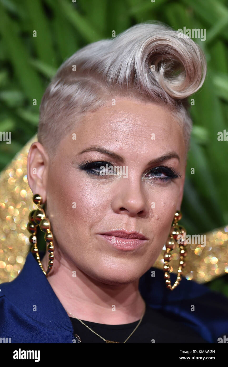Pink attending the Fashion Awards 2017, in partnership with Swarovski ...
