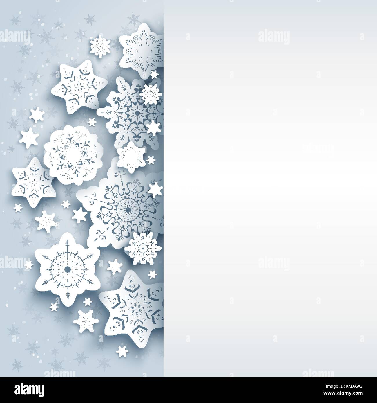 Snowflakes winter background card Stock Vector Image & Art - Alamy