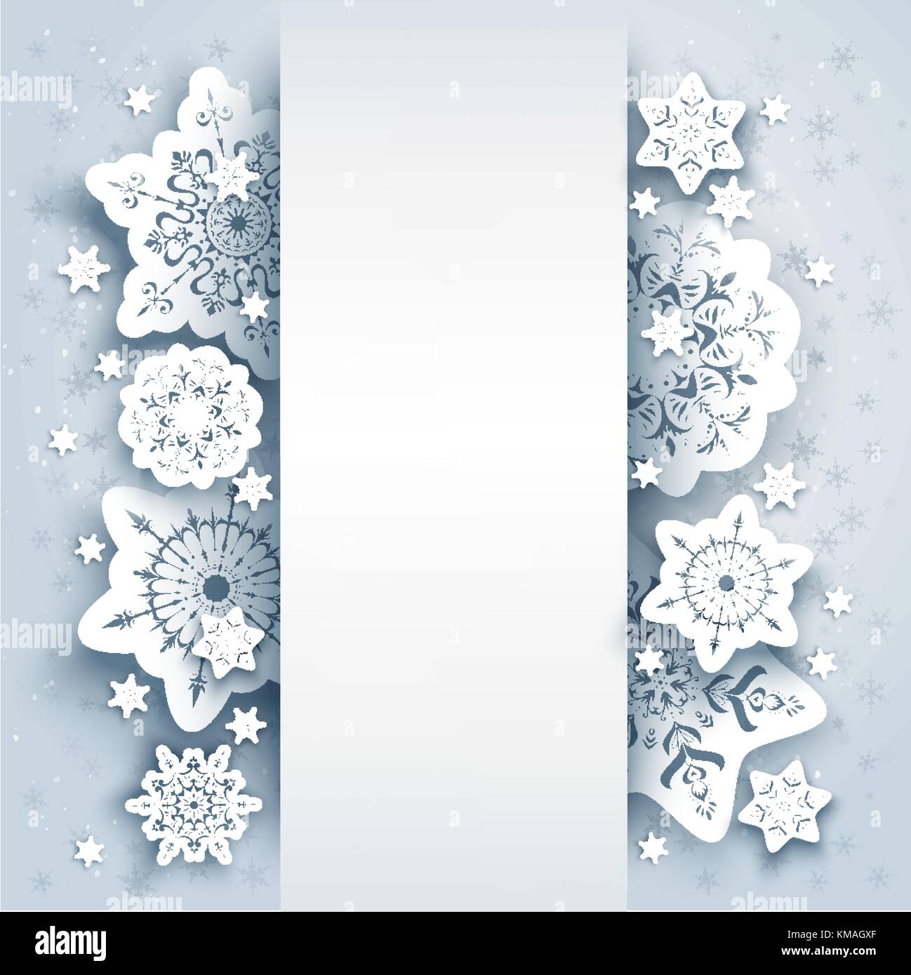 Paper snow winter background Stock Vector Image & Art - Alamy