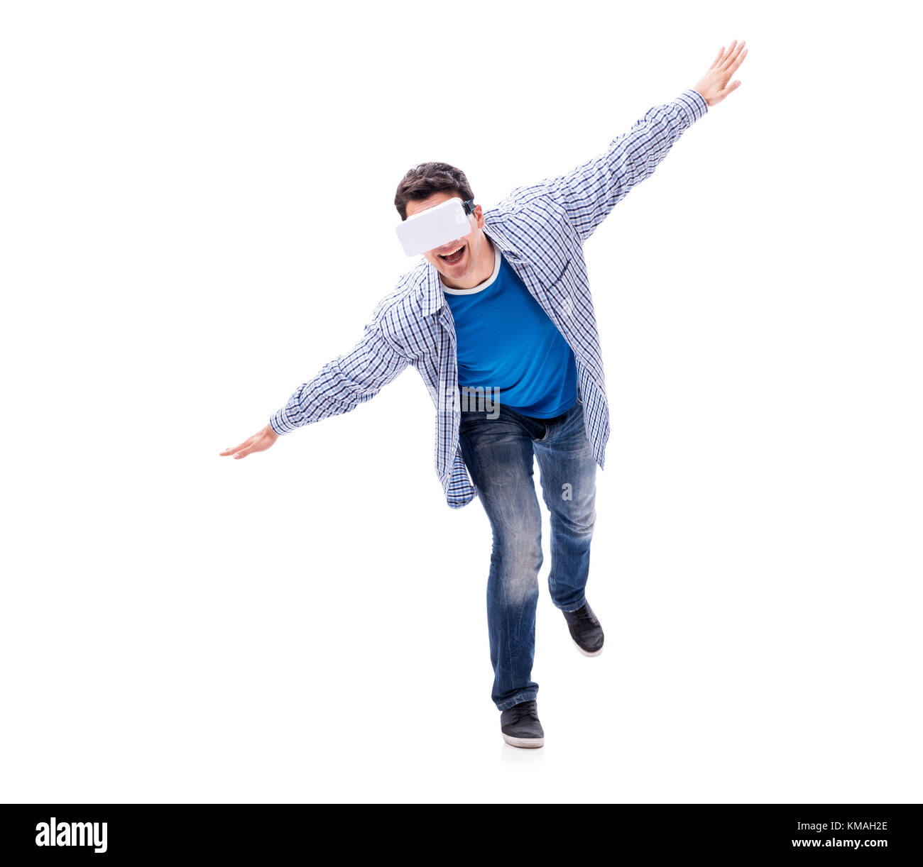 Airplane flying vr screen hi-res stock photography and images - Alamy