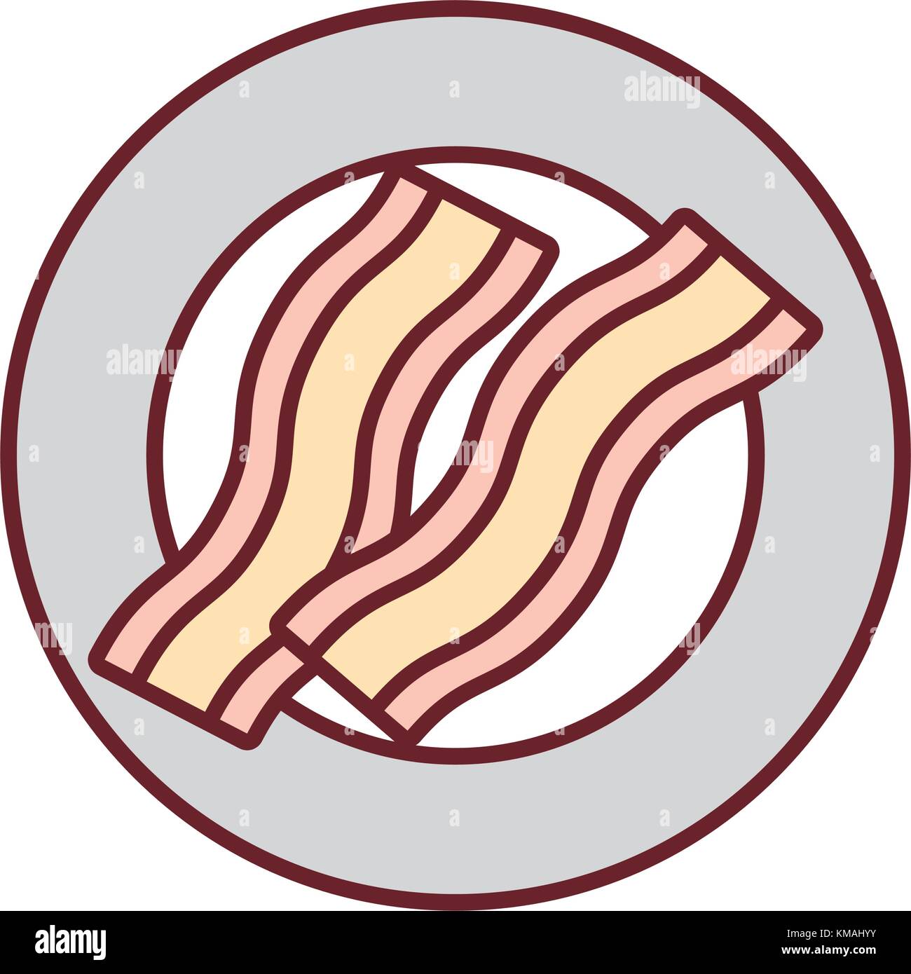 Bacon stripe Stock Vector Images - Alamy