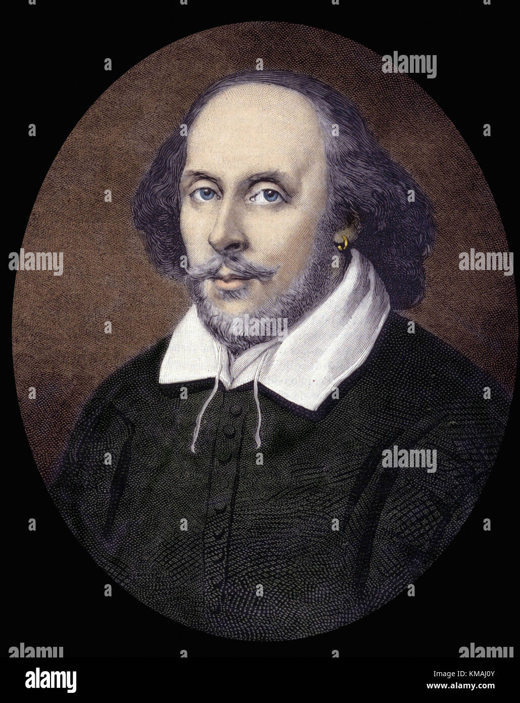 Portrait of William Shakespeare (1564-1616) - English playwright Stock ... Portrait of William Shakespeare (1564-1616) - English playwright Stock ...