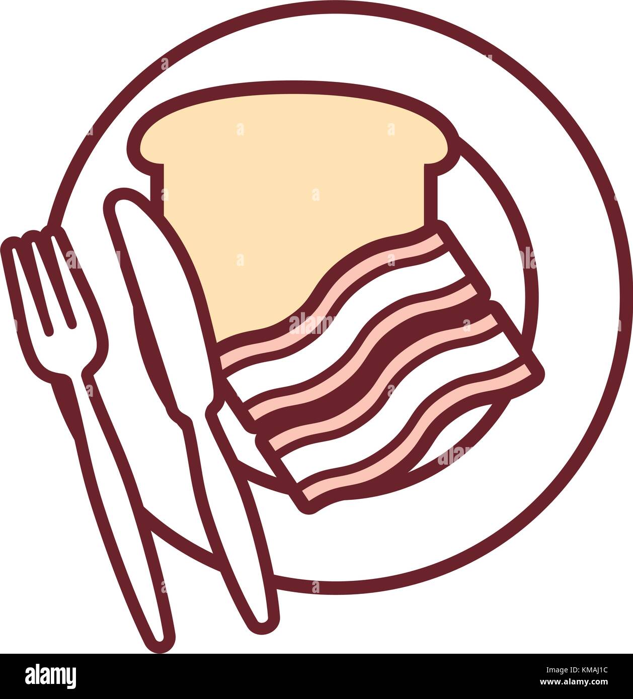bacon stripes icon image Stock Vector Image & Art - Alamy