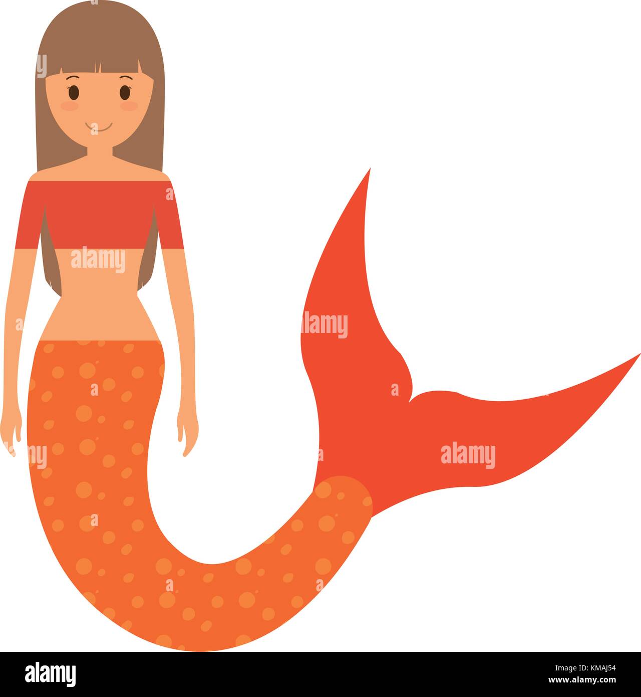 Cute smiling mermaid icon Stock Vector Image & Art - Alamy