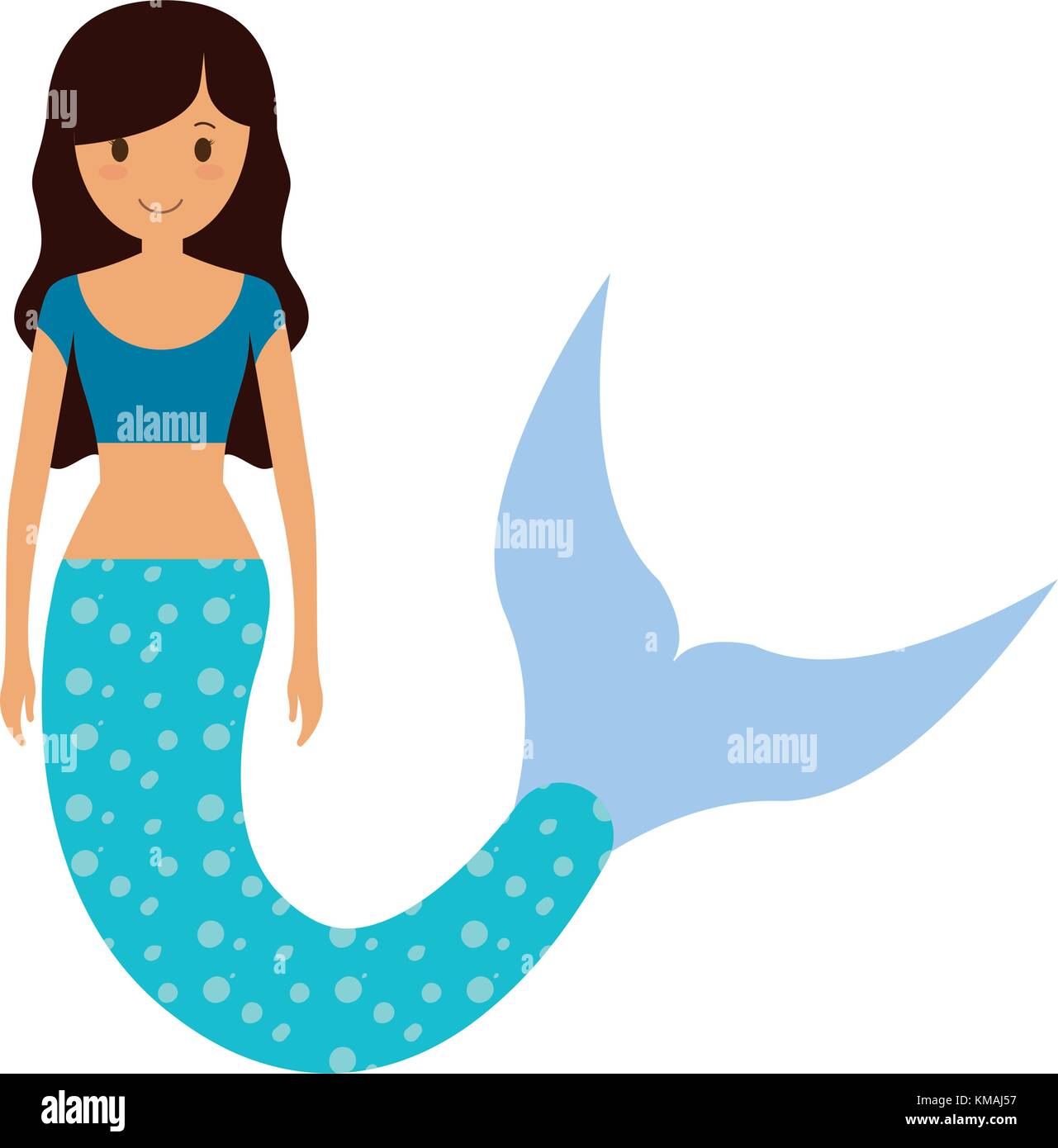 Cute smiling mermaid icon Stock Vector Image & Art - Alamy