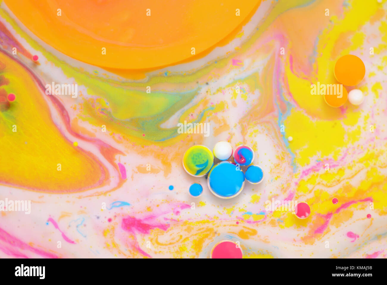 Macro colors created by oil and paint Stock Photo - Alamy