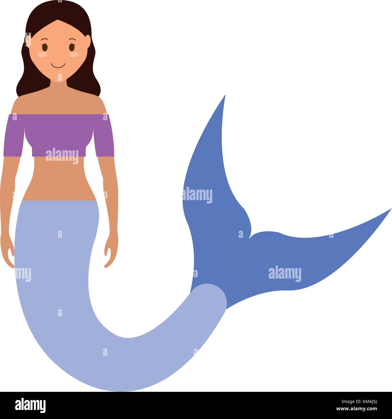 Cute smiling mermaid icon Stock Vector Image & Art - Alamy