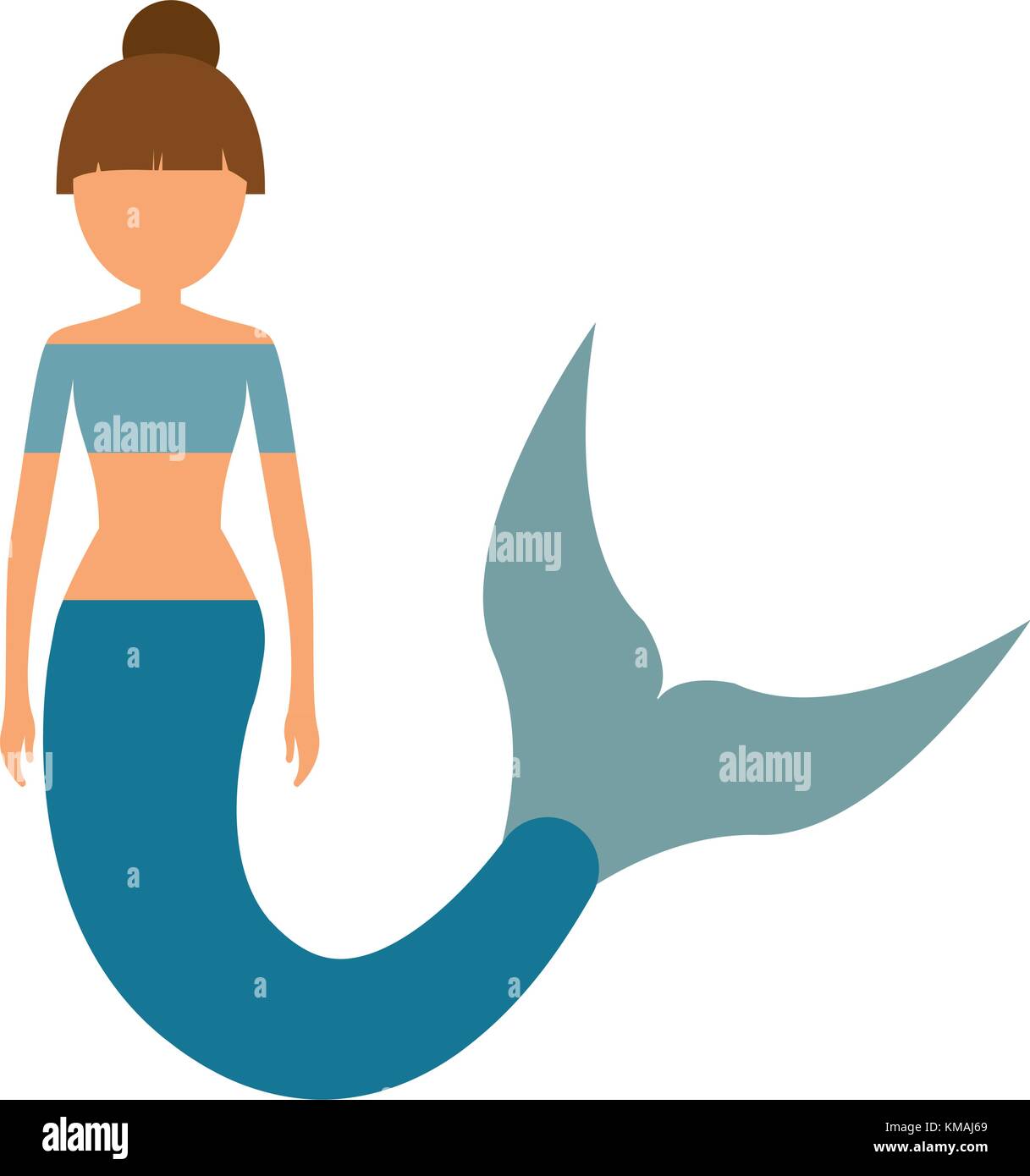 cute mermaid icon image Stock Vector Image & Art - Alamy