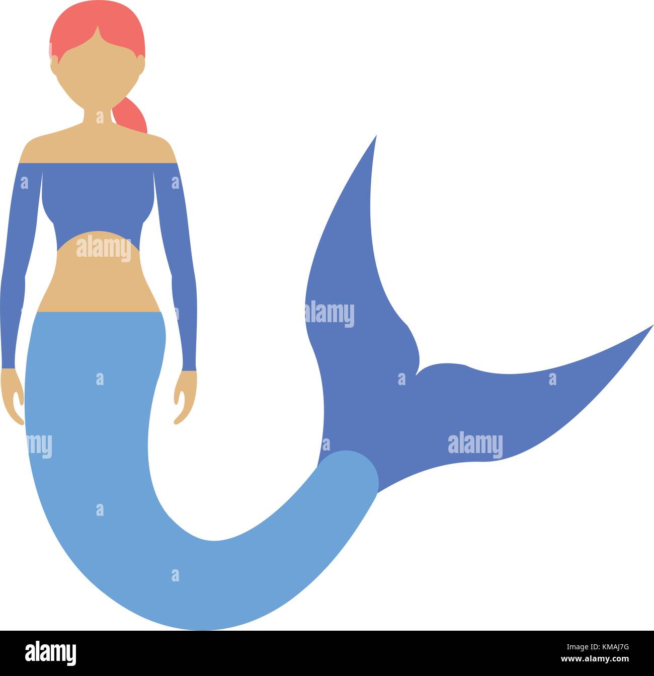 cute mermaid icon image Stock Vector Image & Art - Alamy