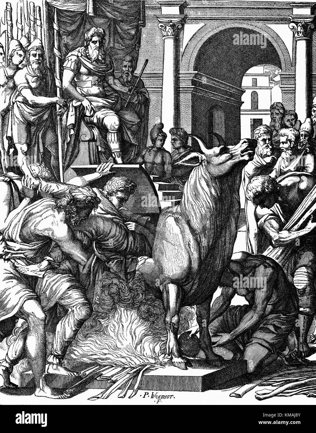 Phalaris, Tyrant of Agrigentum, Sicily, c570 BC - French 16th century ...