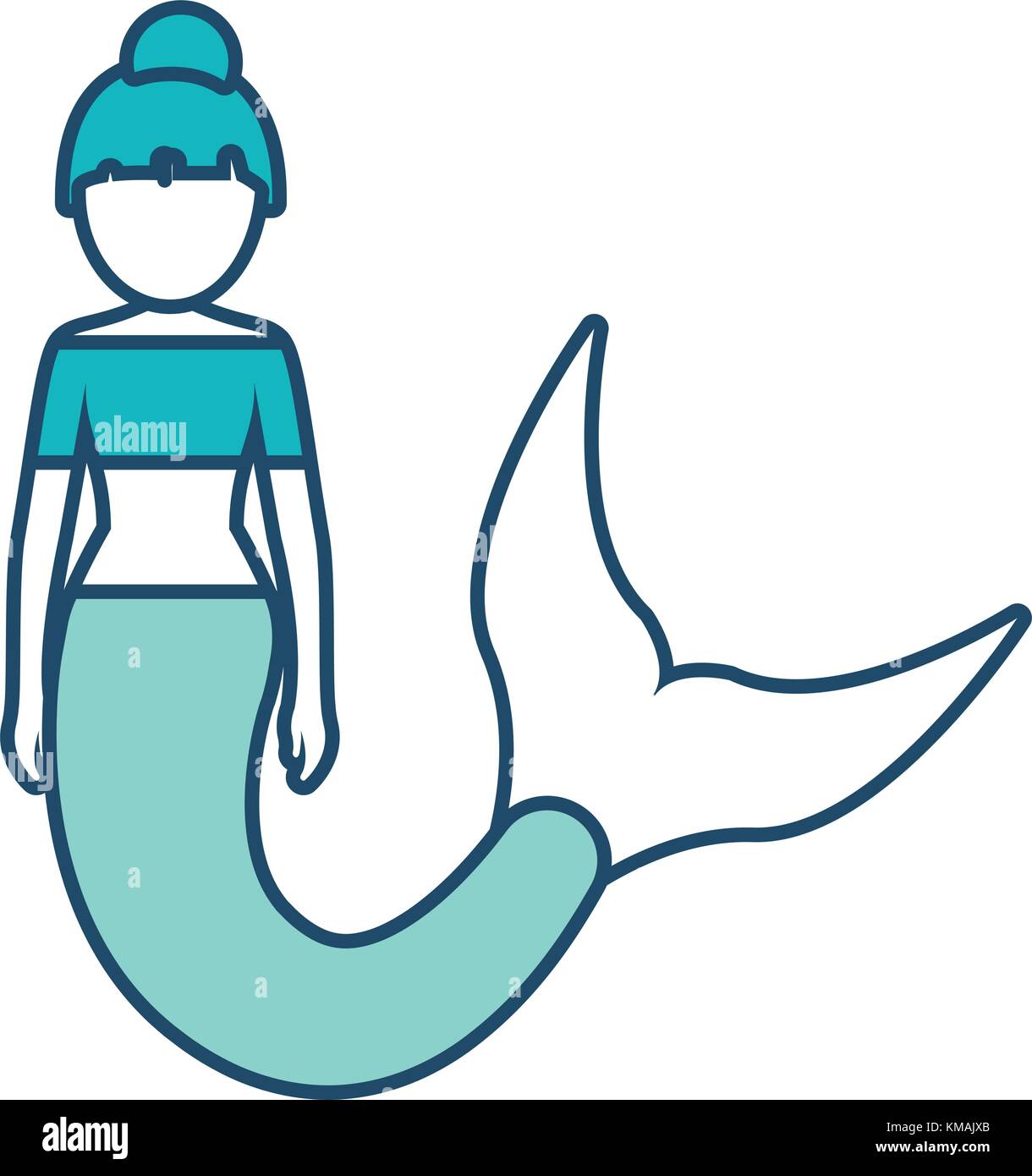 cute mermaid icon image Stock Vector Image & Art - Alamy