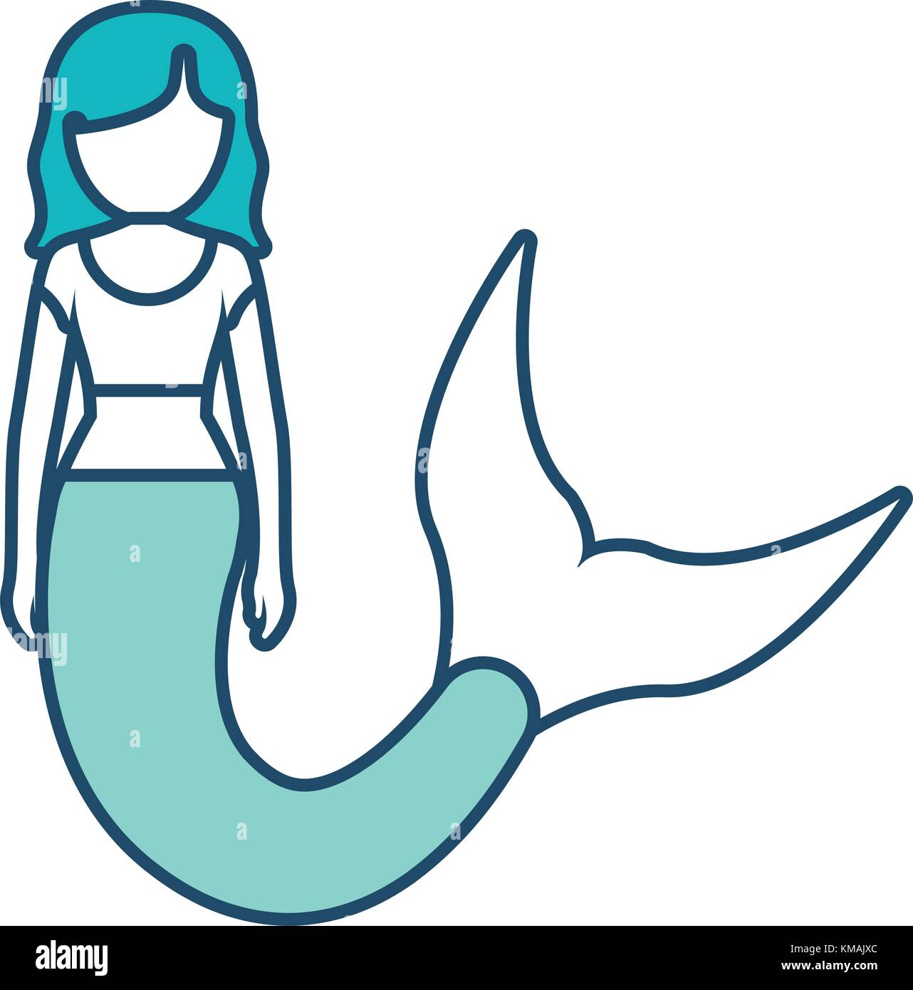 cute mermaid icon image Stock Vector Image & Art - Alamy