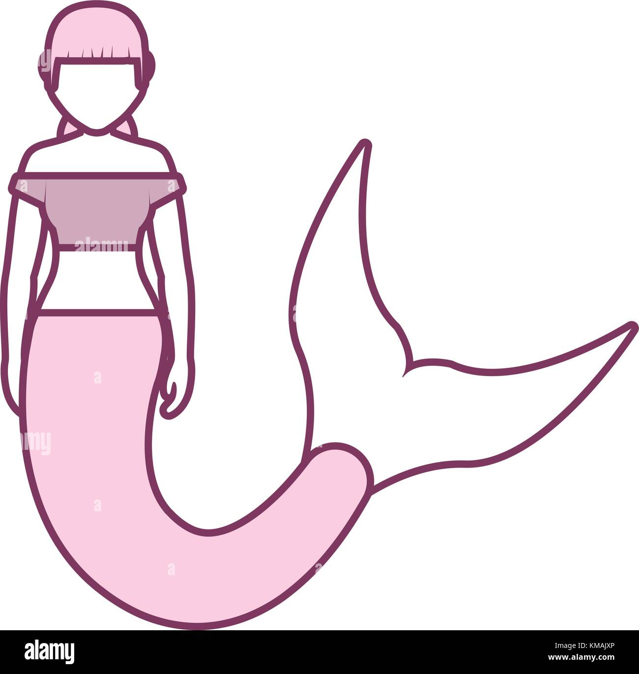 cute mermaid icon image Stock Vector Image & Art - Alamy
