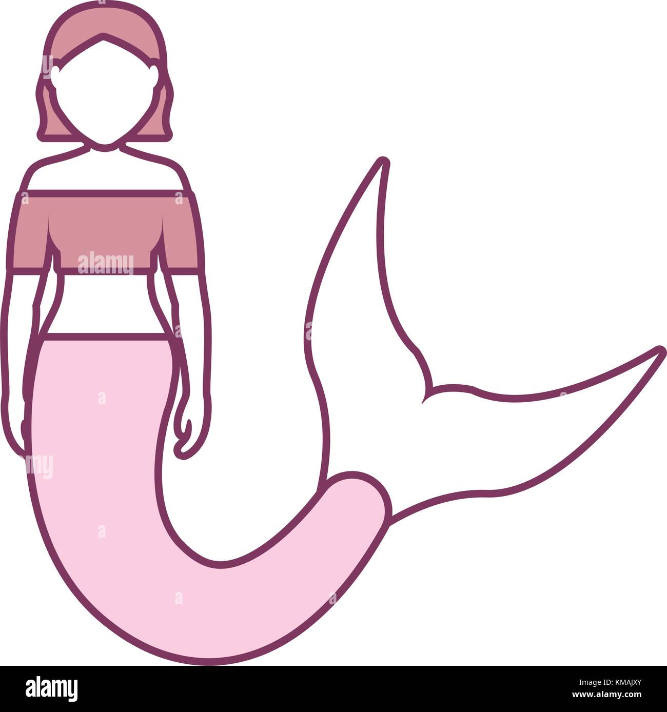 cute mermaid icon image Stock Vector Image & Art - Alamy