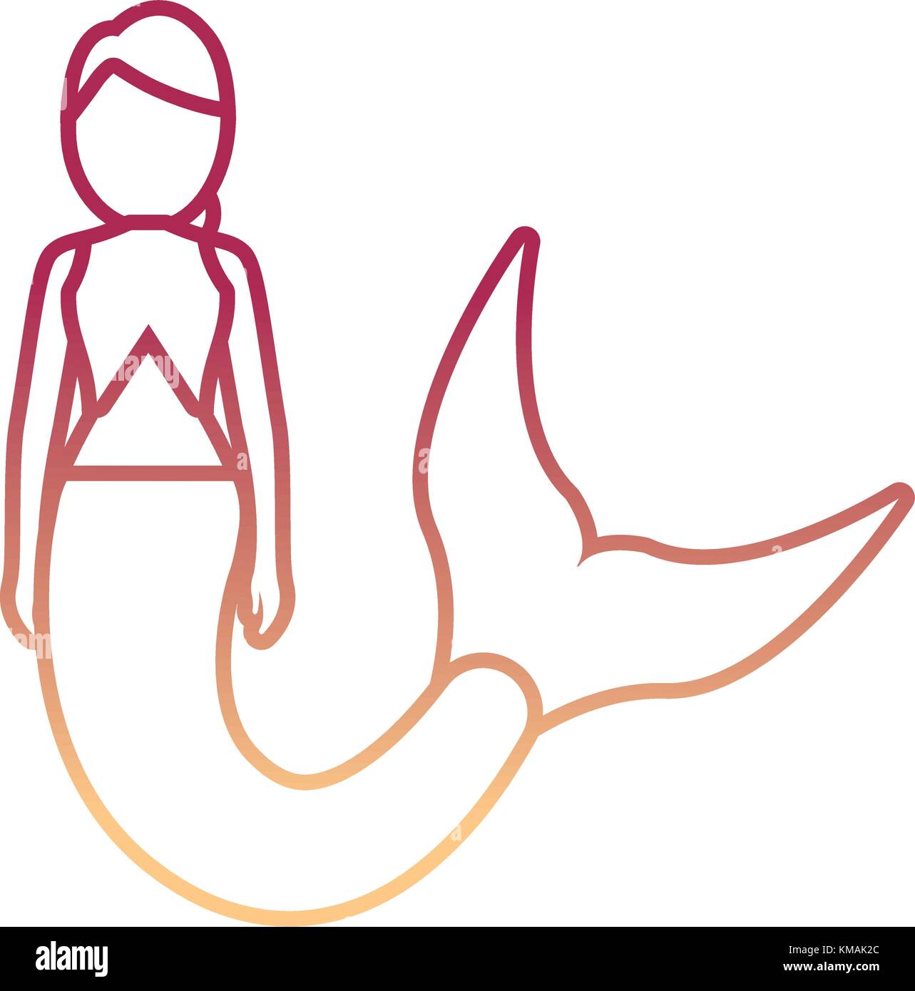 cute mermaid icon image Stock Vector Image & Art - Alamy