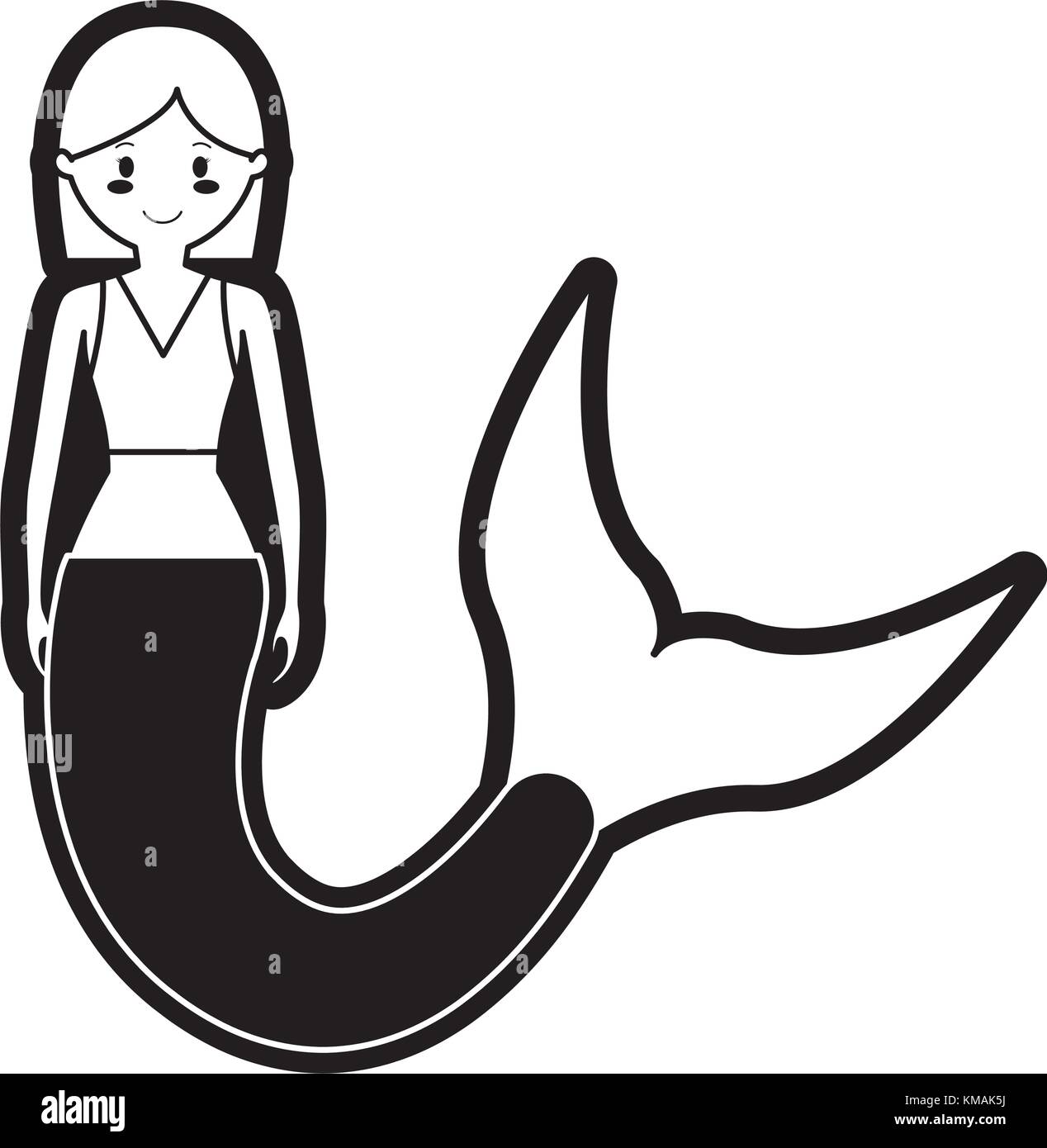 Mermaid icon Stock Vector Images - Alamy