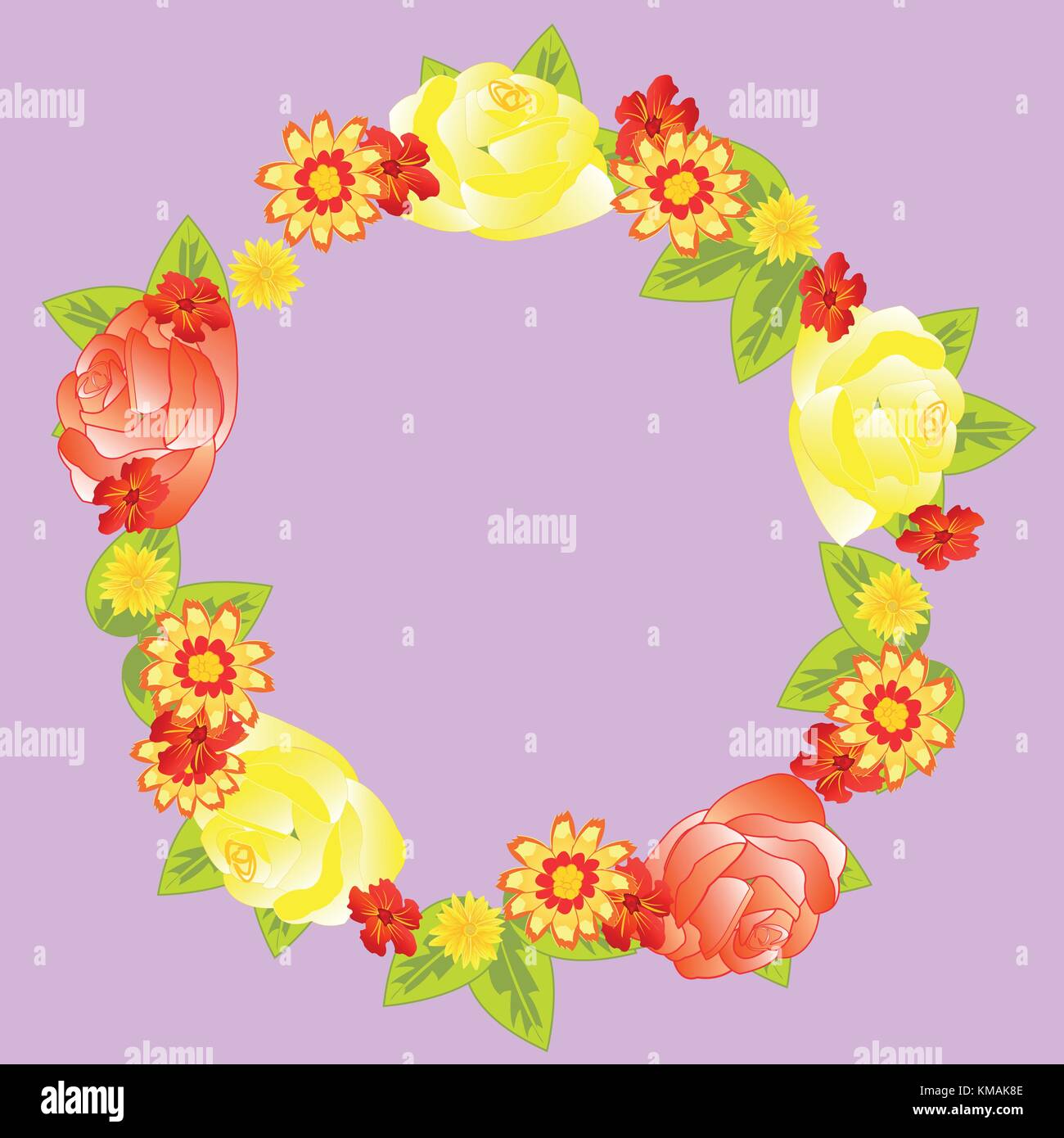 Vector illustration wreath from Stock Vector Images - Alamy