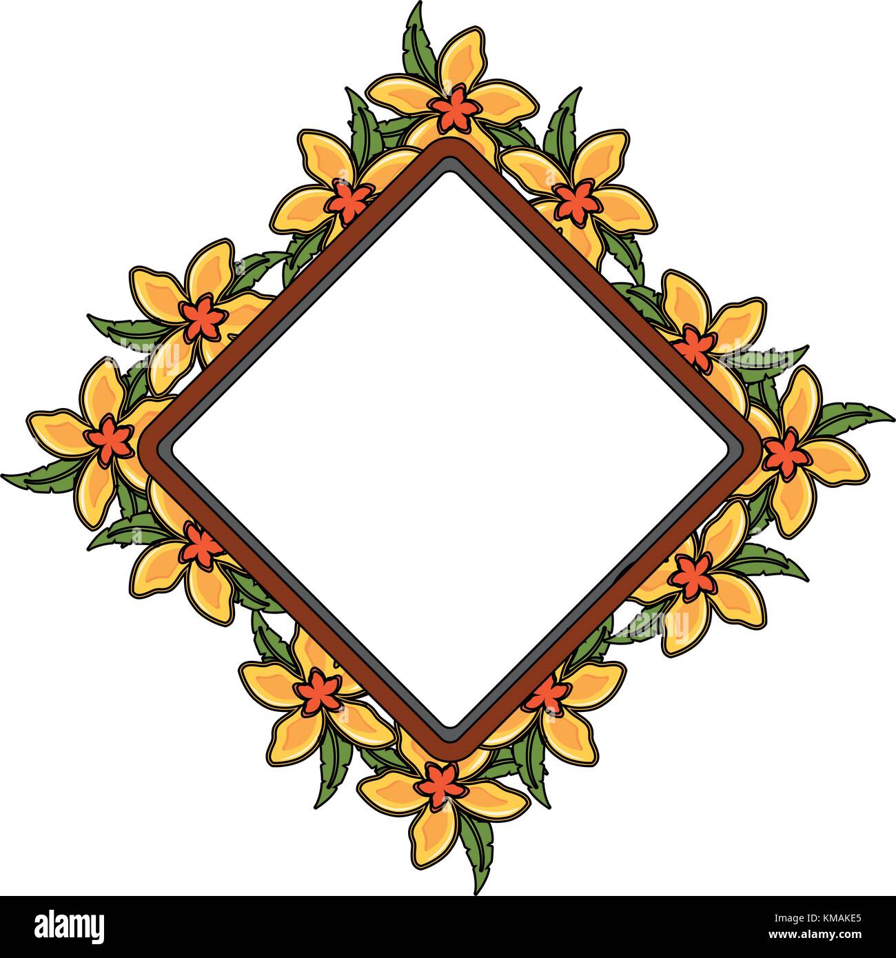 beautiful tropical flowers design Stock Vector Image & Art - Alamy