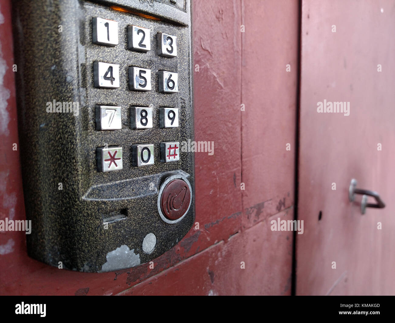 Door access control panel to lock and unlock door. Security system ...
