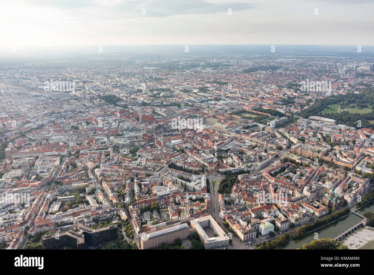 aerial view of Munich, Bavaria, Germany Stock Photo - Alamy