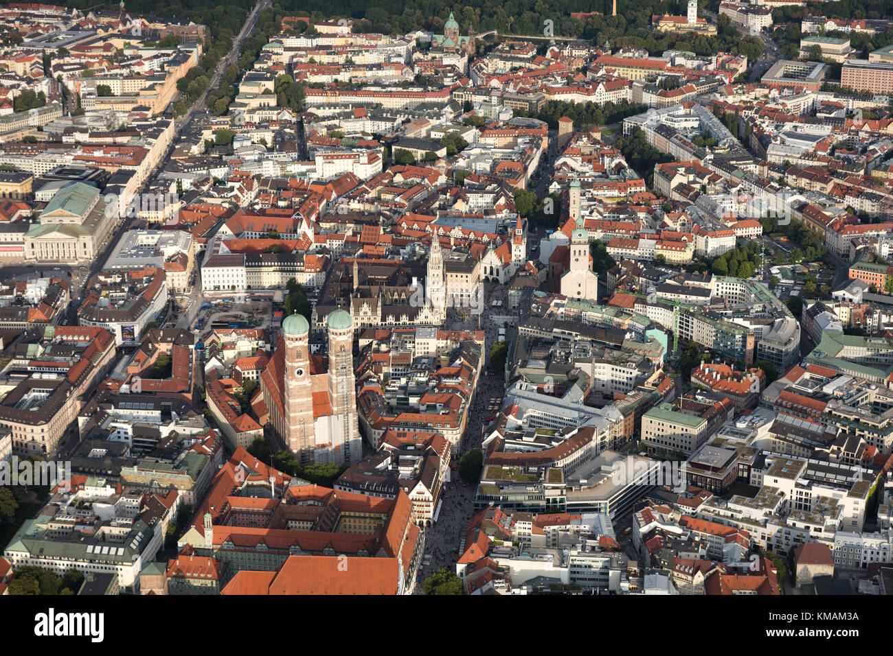 aerial view of Munich, Bavaria, Germany Stock Photo - Alamy
