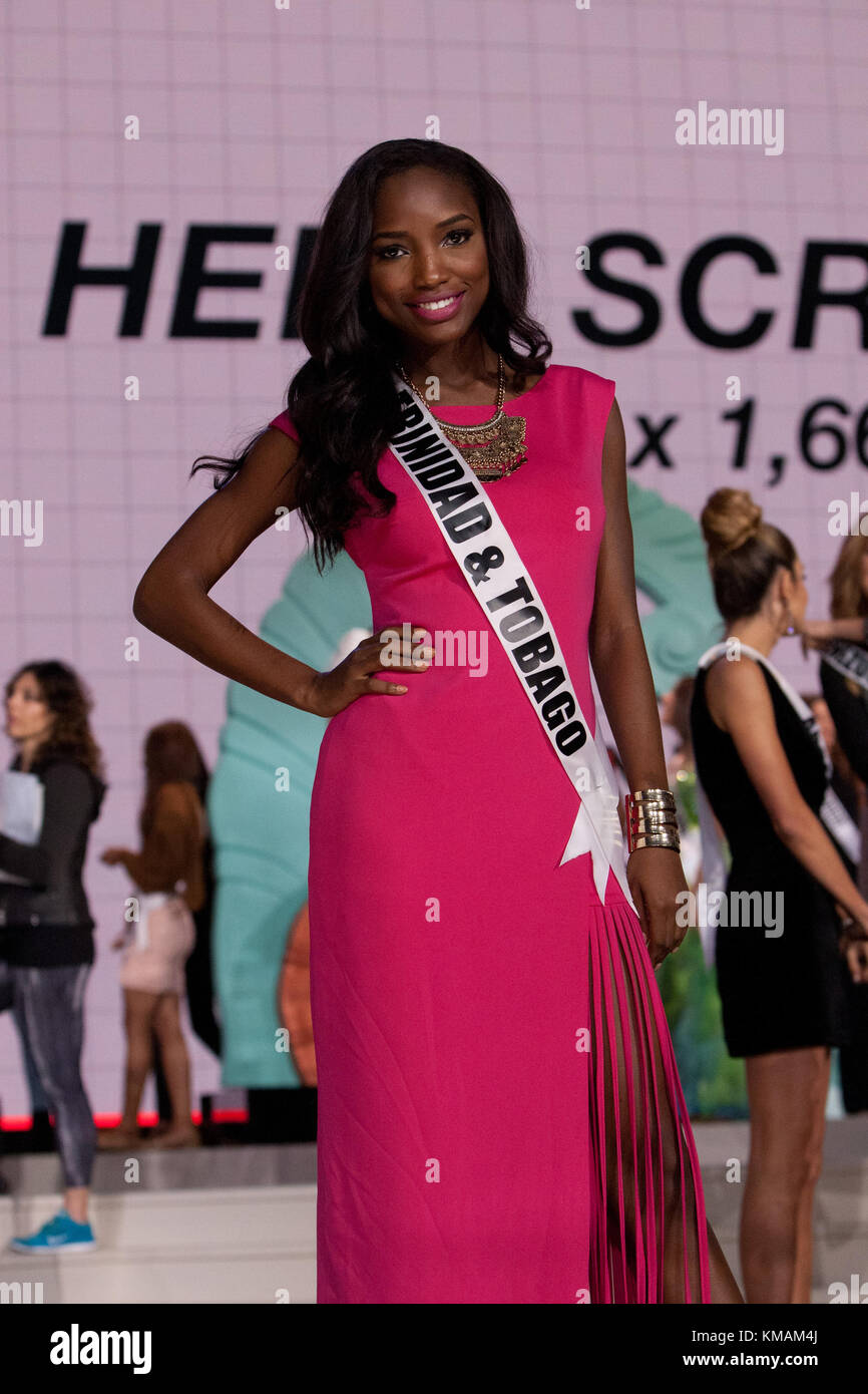 DORAL, FL - JANUARY 23: Jevon King, Miss Trinidad & Tobago 2014 ...