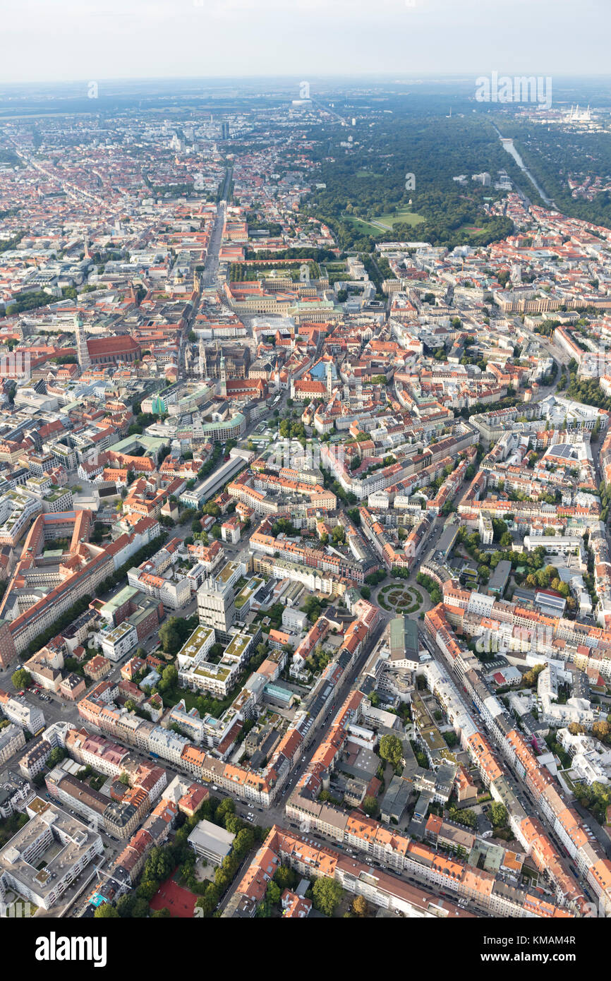 aerial view of Munich, Bavaria, Germany Stock Photo - Alamy