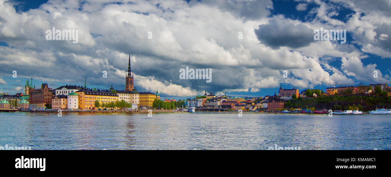 Stockholm city center aerial view hi-res stock photography and images ...