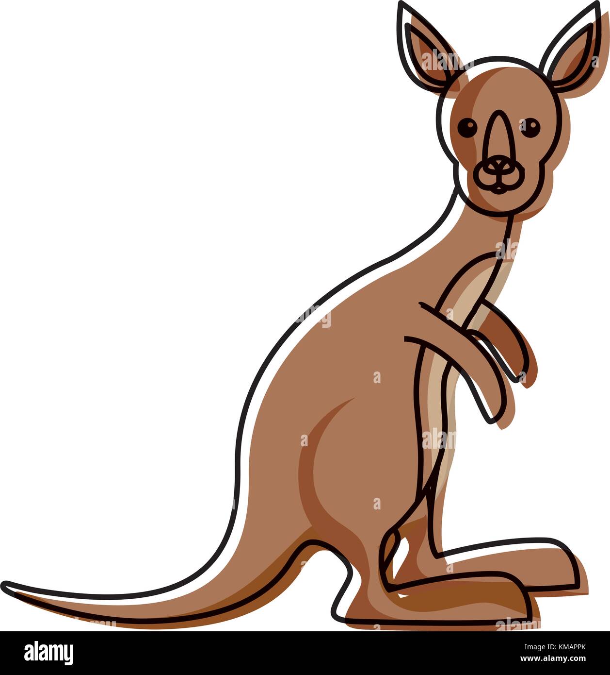 cartoon kangaroo icon Stock Vector Image & Art - Alamy