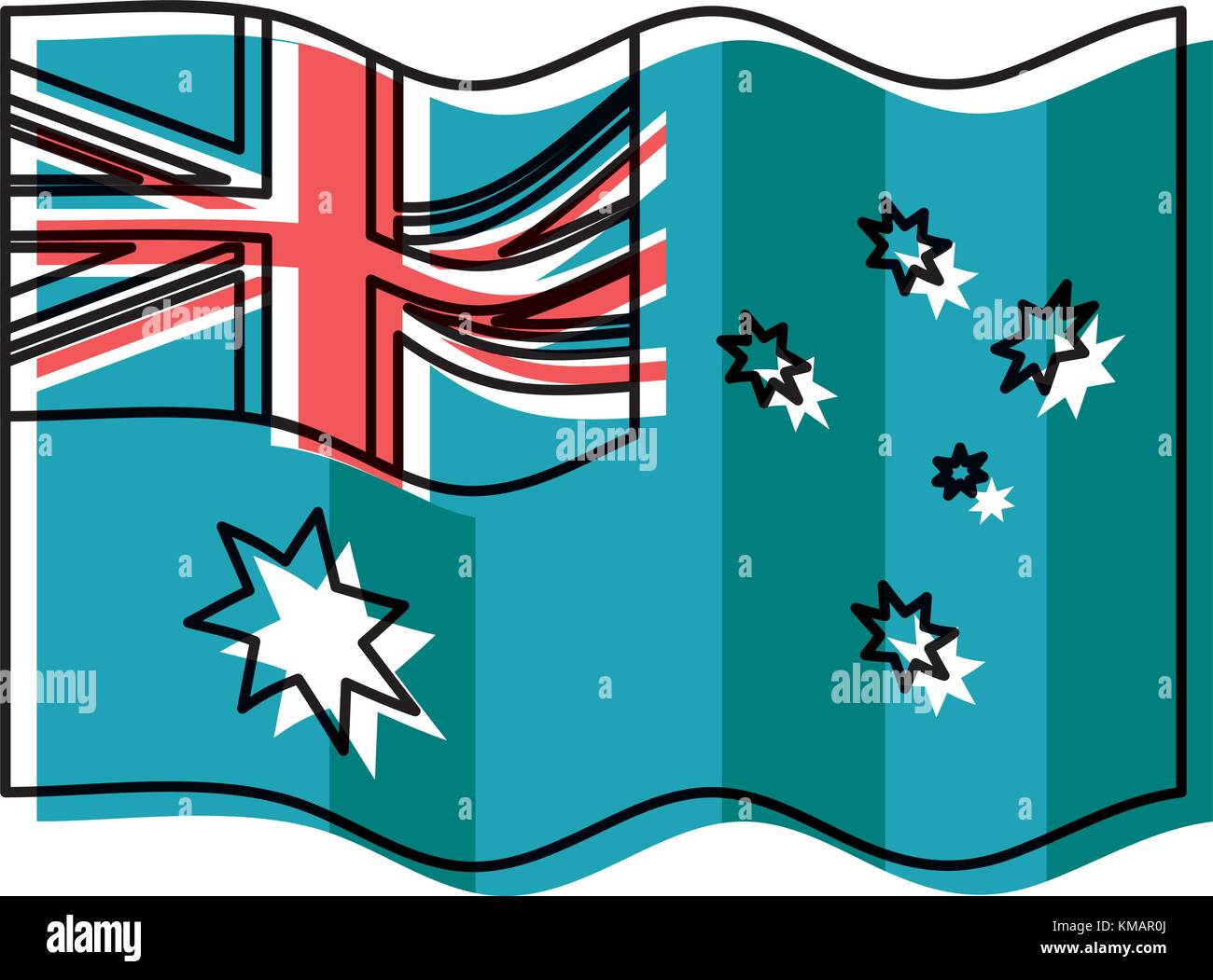australia flag design Stock Vector Image & Art - Alamy