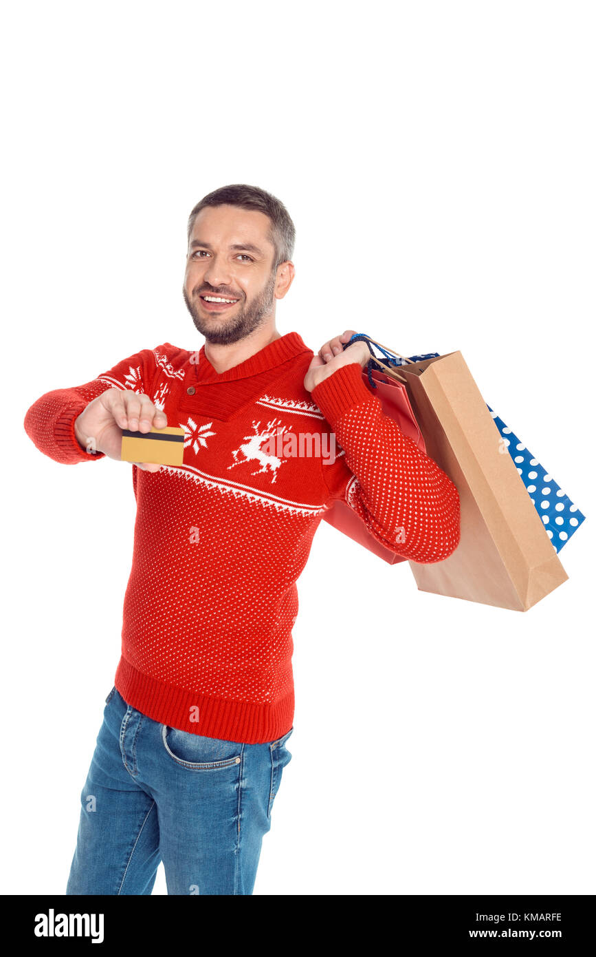 Happy smiling man credit Cut Out Stock Images & Pictures - Alamy