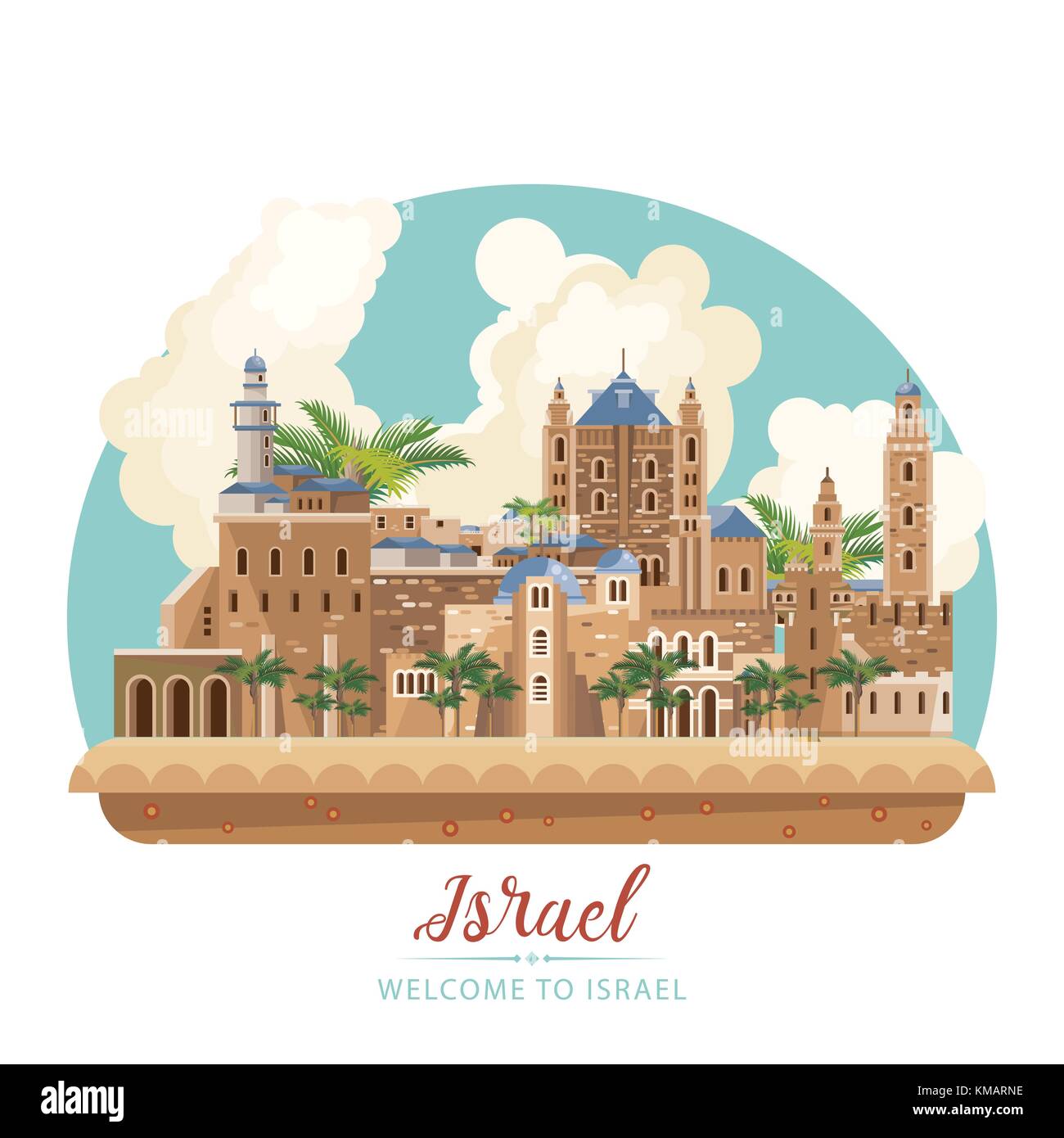 Haifa Landmark Stock Vector Images - Alamy