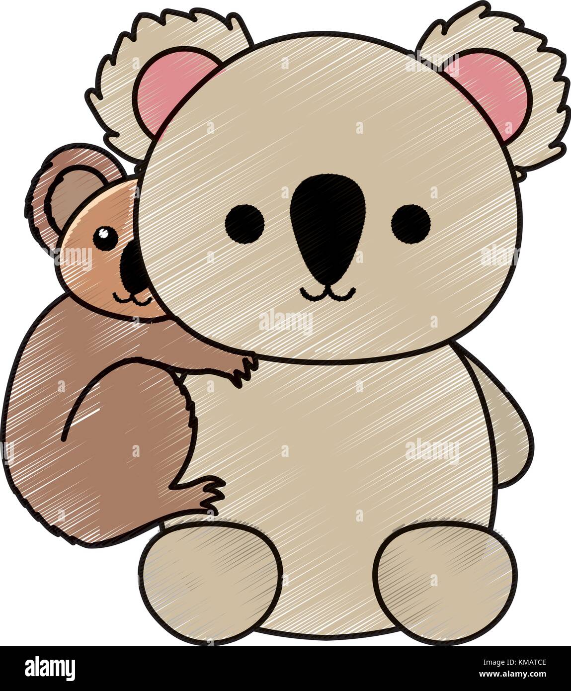 cute koalas design Stock Vector Image & Art - Alamy