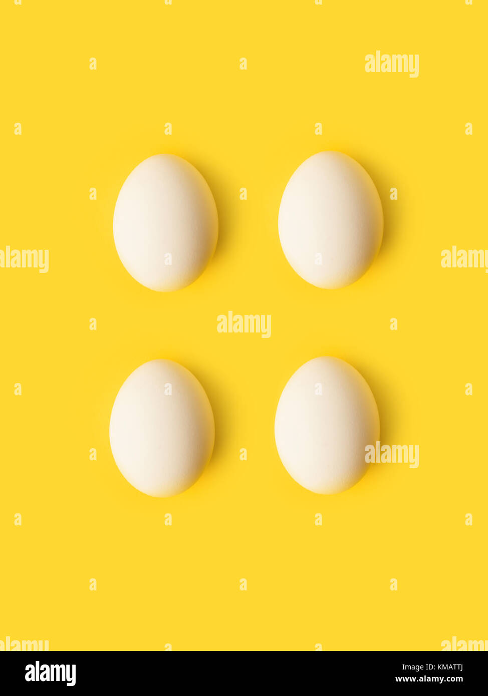 Four chicken eggs Stock Photo - Alamy