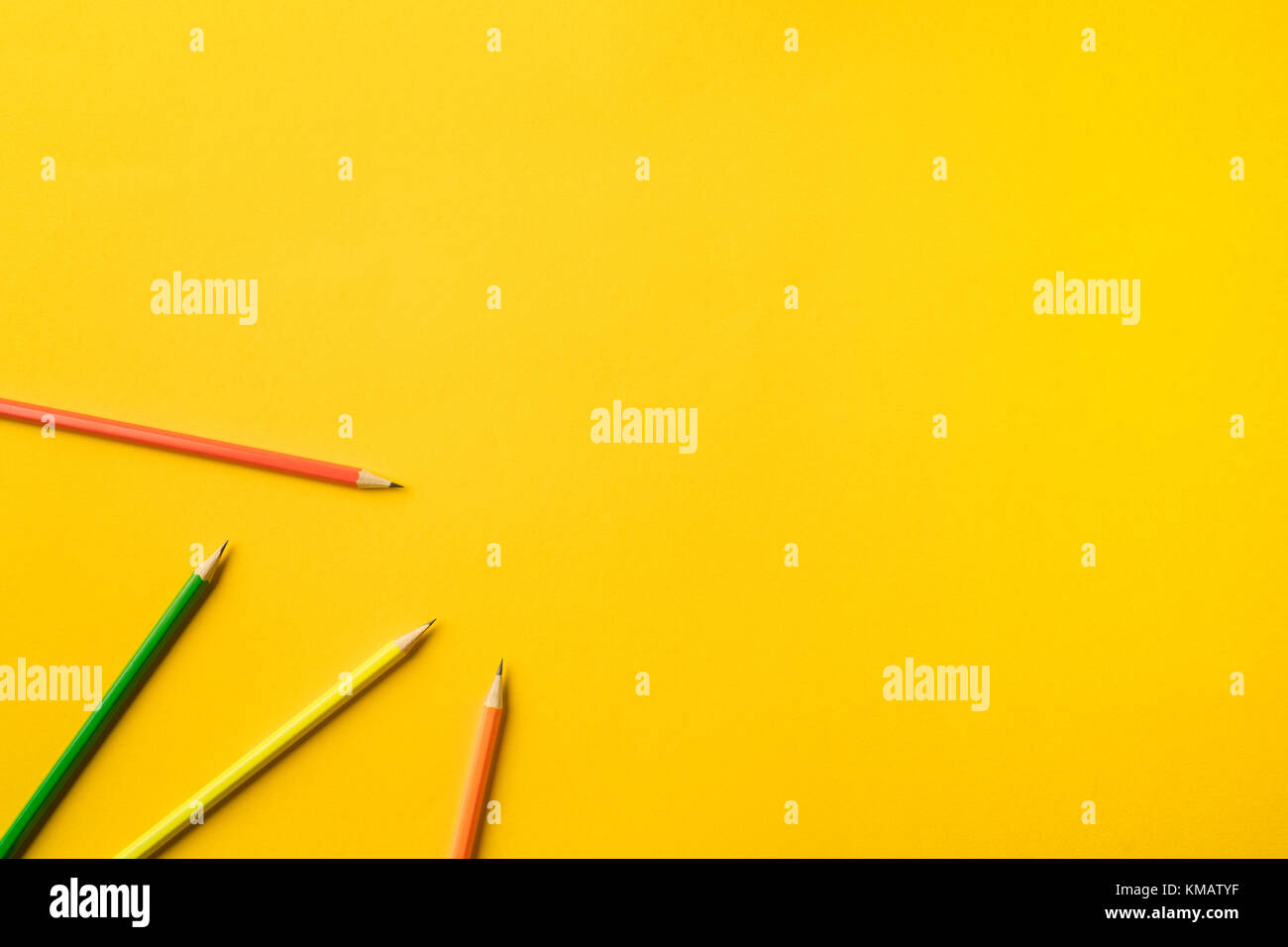 Four colored pencils Stock Photo - Alamy