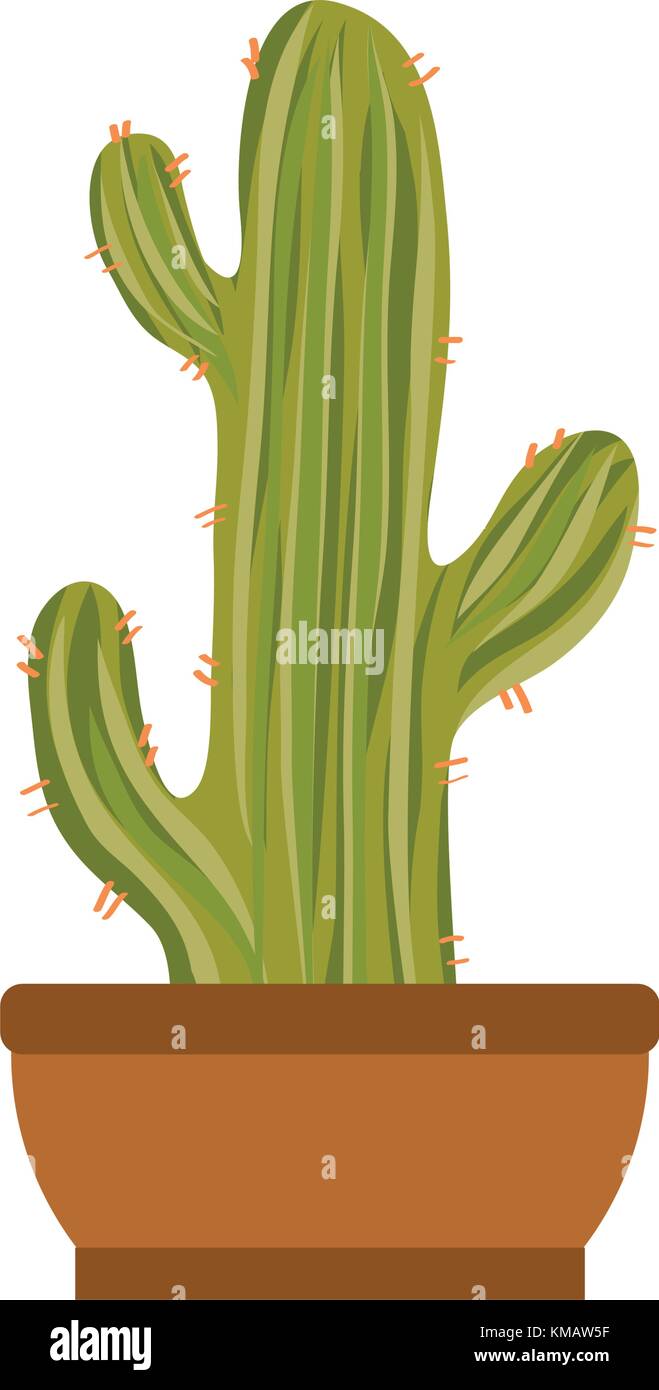cartoon cactus in a pot Stock Vector Image & Art - Alamy