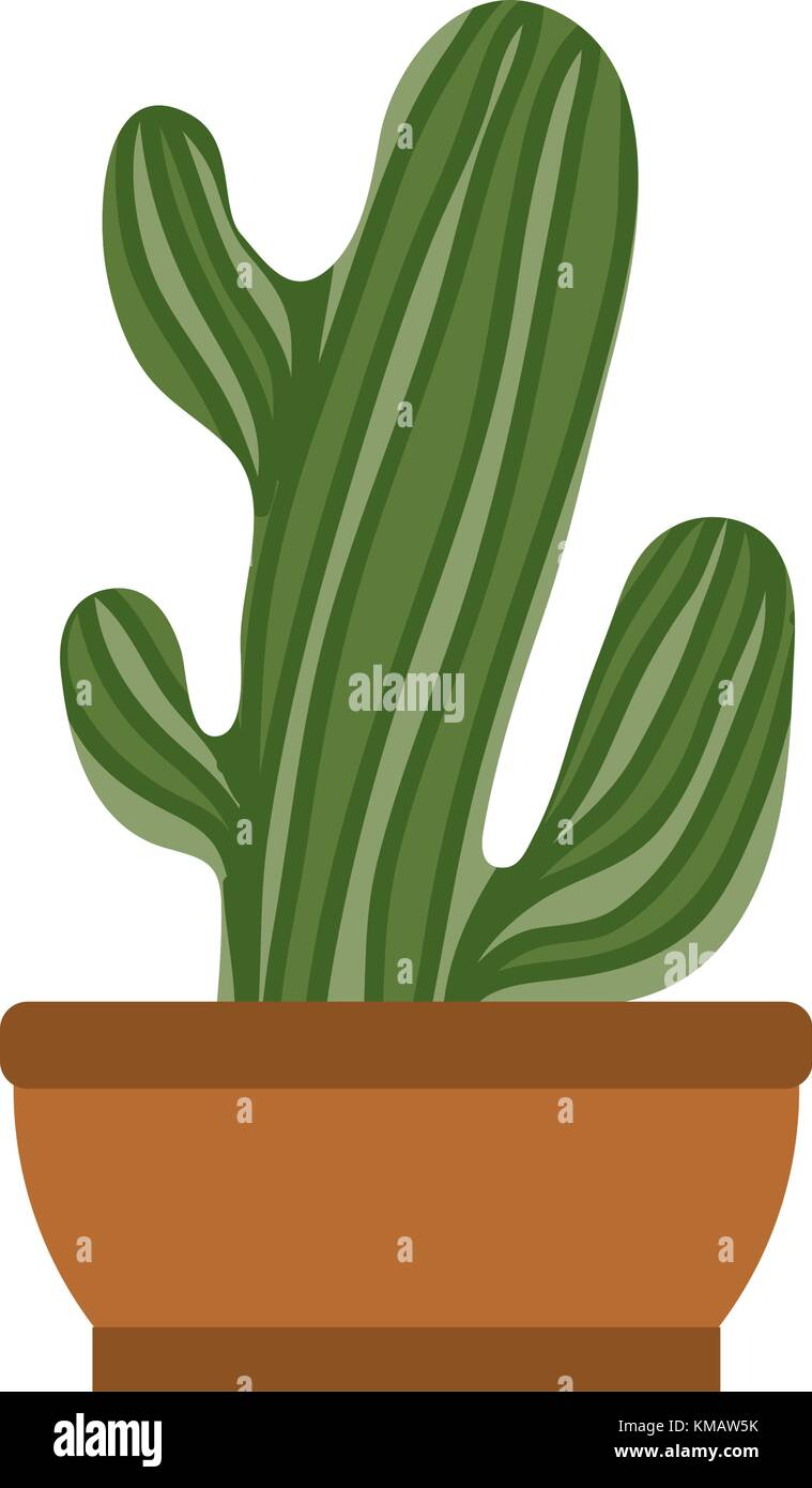 cartoon cactus in a pot Stock Vector Image & Art - Alamy