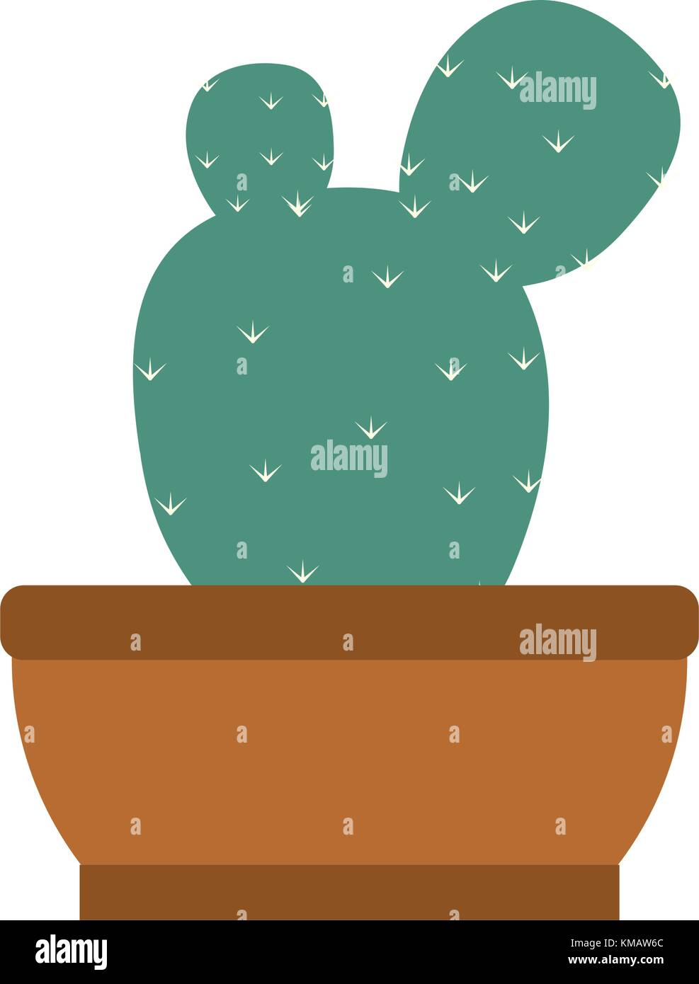 cartoon cactus in a pot Stock Vector Image & Art - Alamy