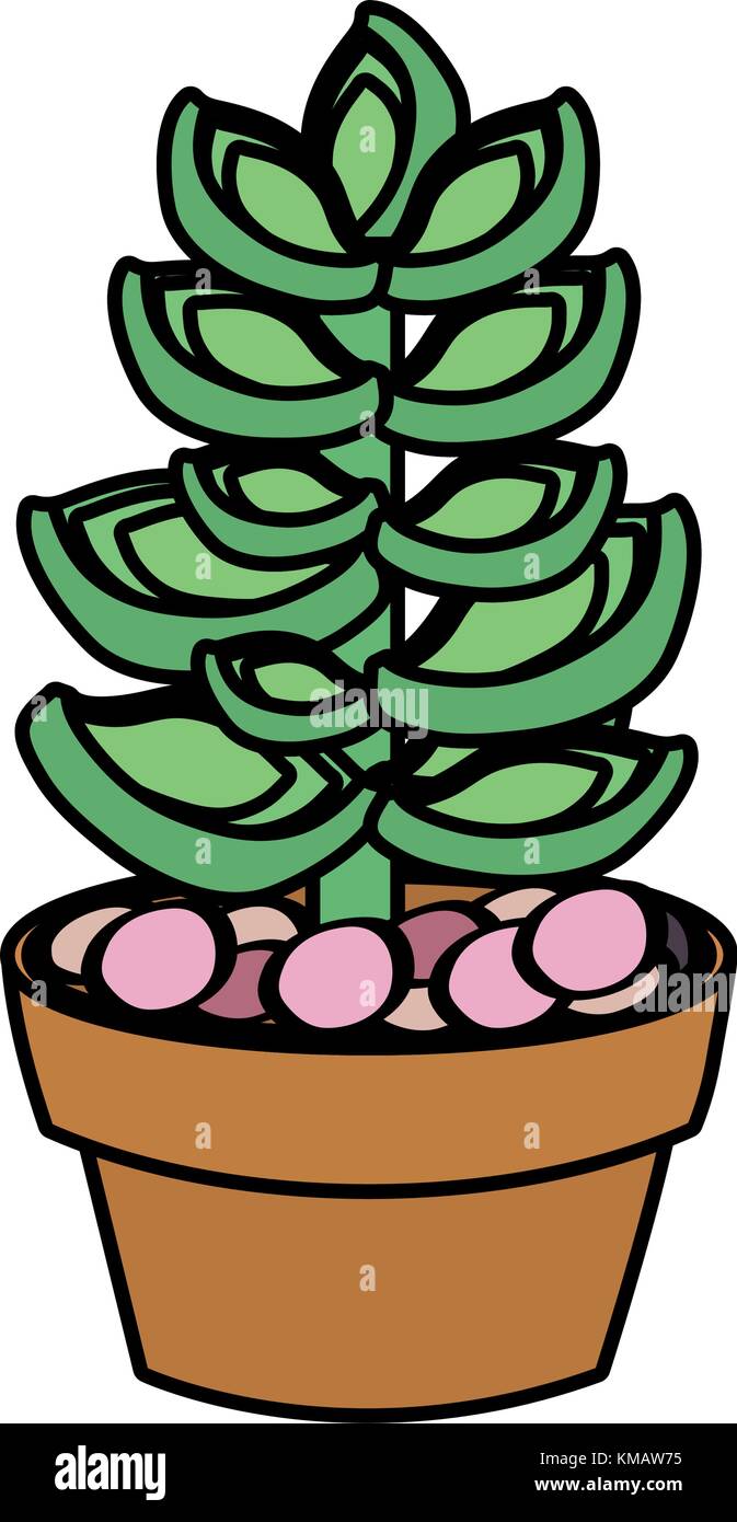 cartoon cactus in a pot Stock Vector Image & Art - Alamy