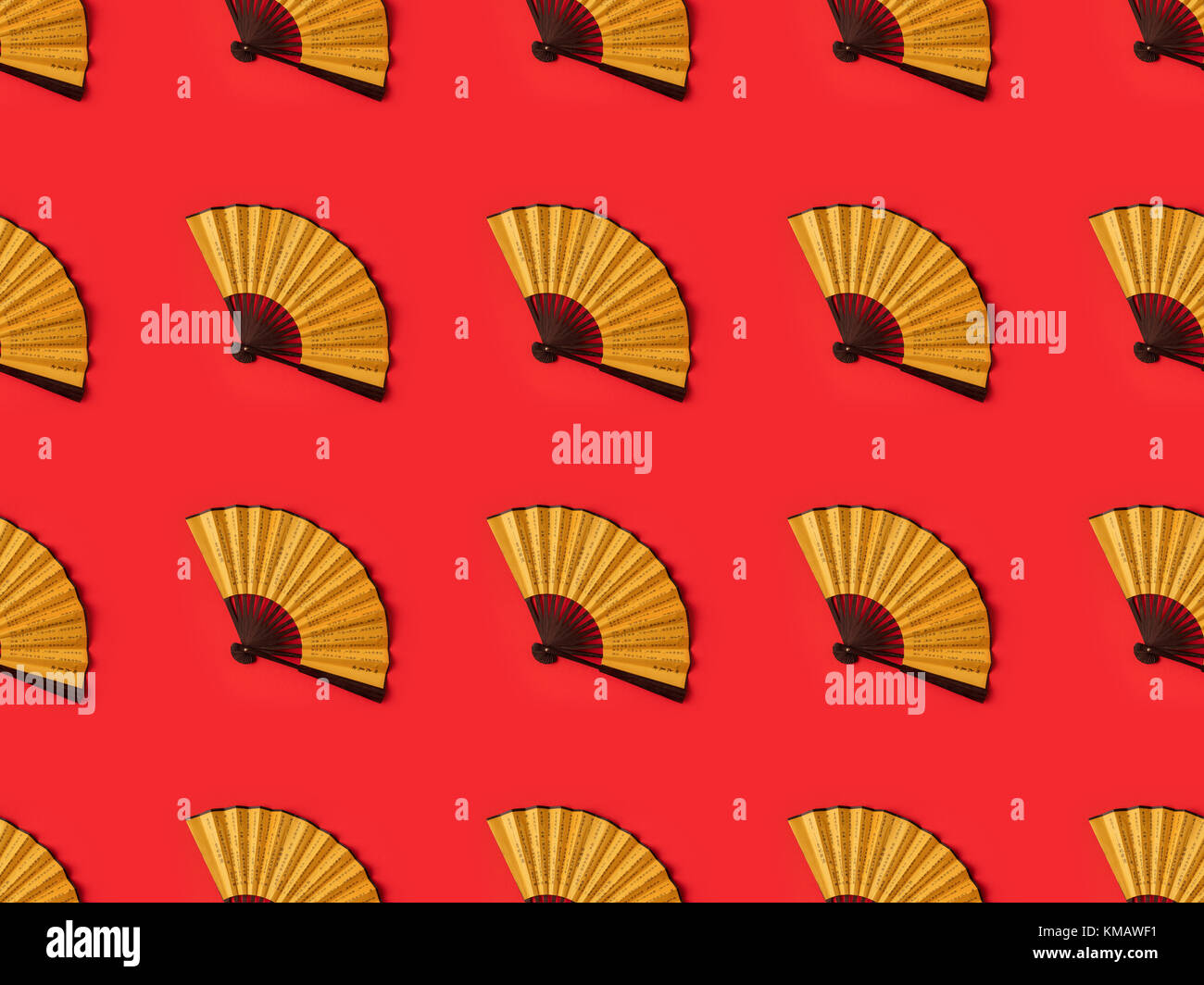 Oriental fans pattern Stock Photo - Alamy