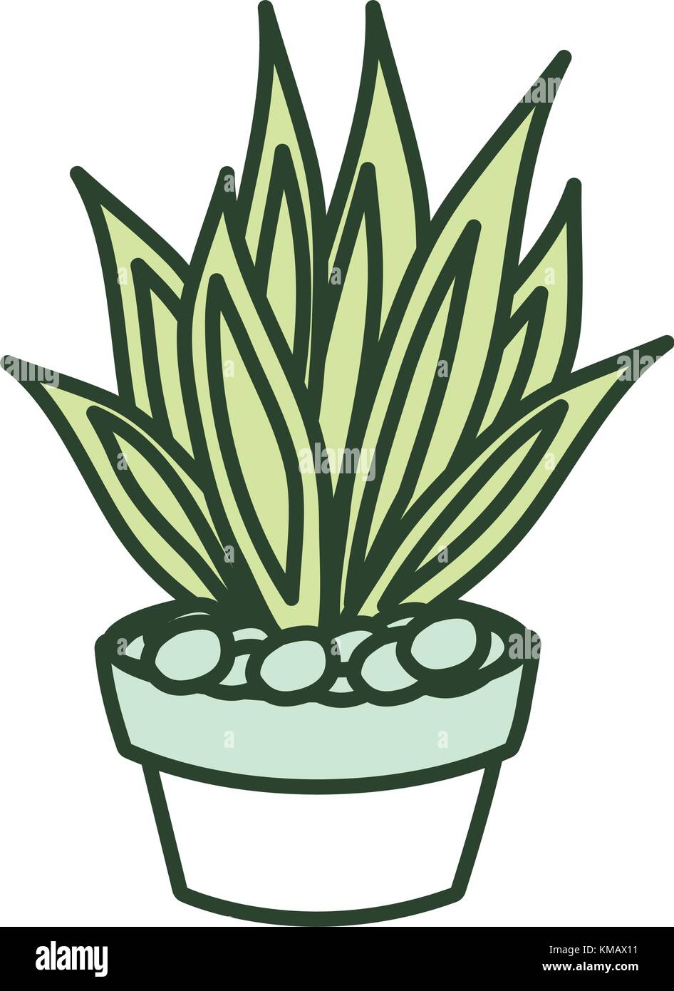 cartoon cactus in a pot Stock Vector Image & Art - Alamy