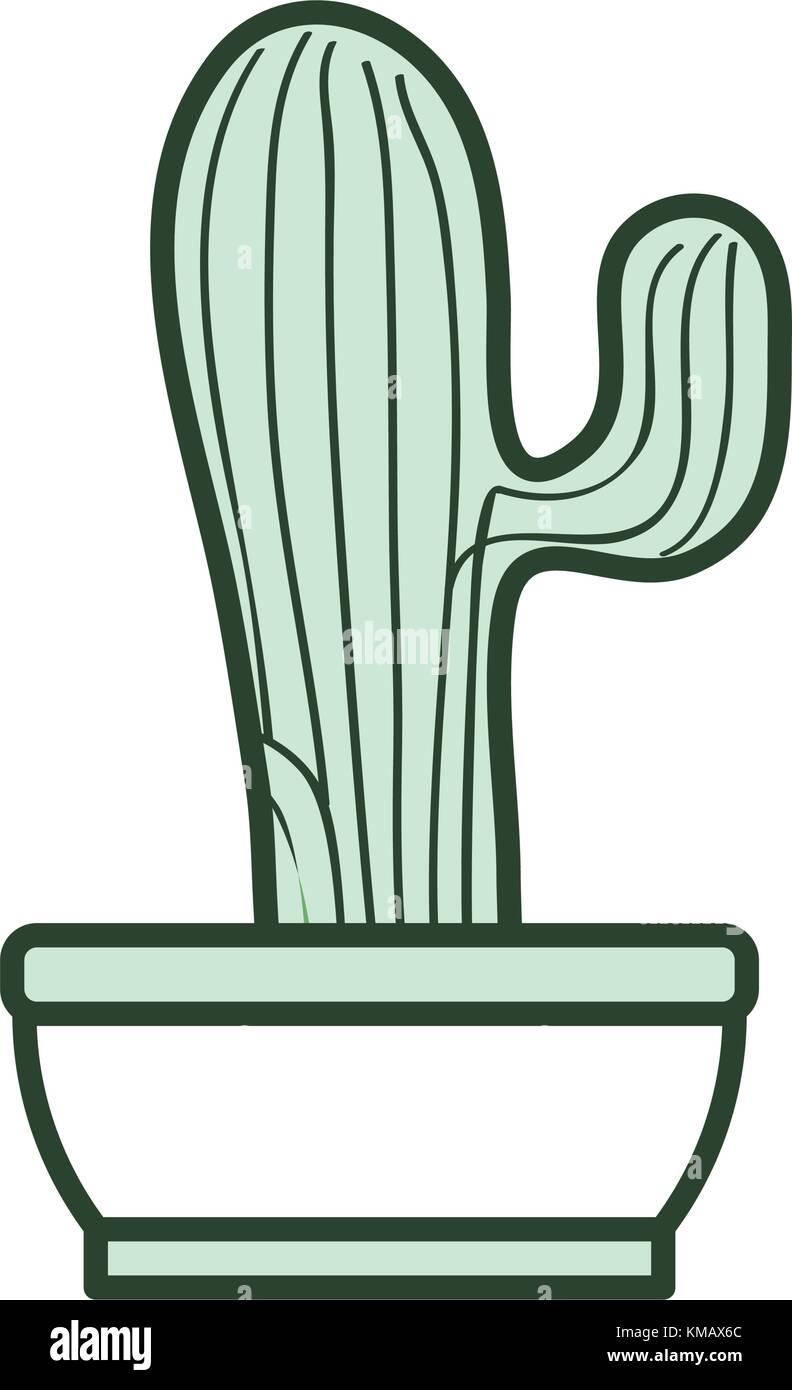 cartoon cactus in a pot Stock Vector Image & Art - Alamy