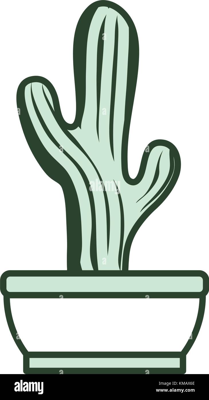 cartoon cactus in a pot Stock Vector Image & Art - Alamy