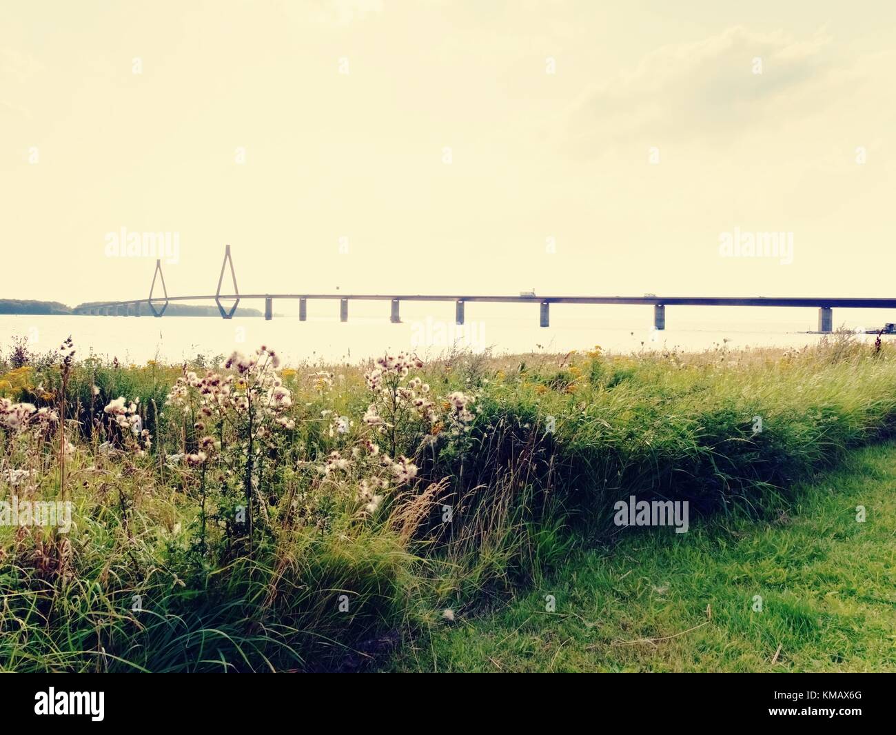 The famous Faro Bridge in Denmark (Danish: Farobroerne). The two road ...
