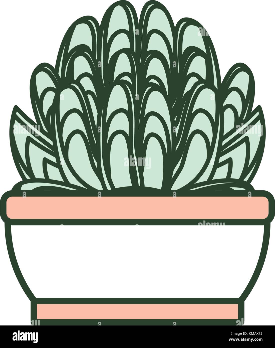 cartoon cactus in a pot Stock Vector Image & Art - Alamy