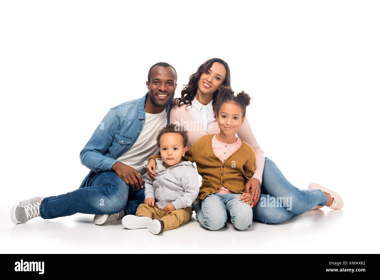 African american woman and children Cut Out Stock Images & Pictures - Alamy