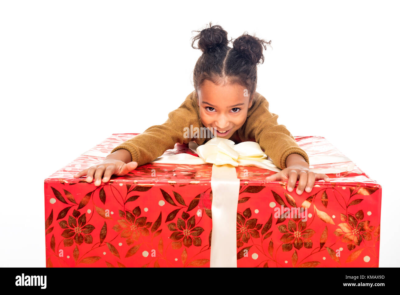 child with gift box Stock Photo - Alamy